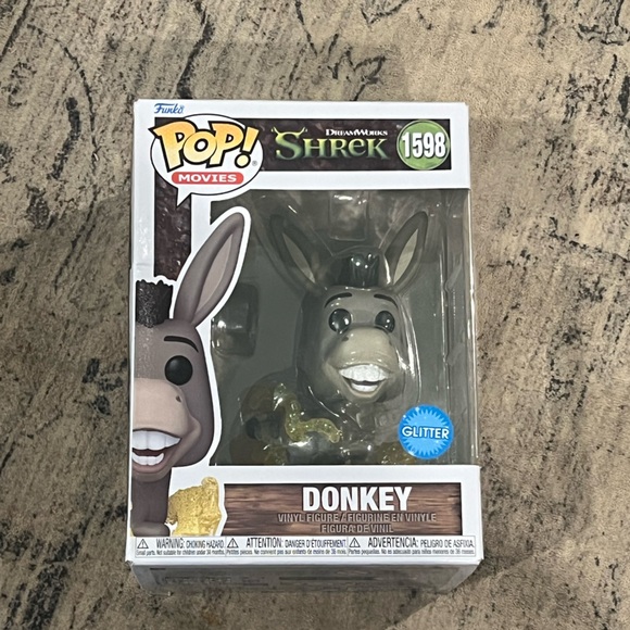 Funko | Toys | Funko Pop Shrek Donkey With Glitter Accents | Poshmark
